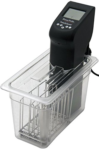 LIPAVI Sous Vide Container Model C5 – 1.75 Gallon, 12.7 X 7 Inch, Height 8 Inch. Strong, Clear Polycarbonate. NOT INCLUDED: Matching L5 rack and lids for virtually any Sous Vide machine.