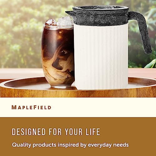 Maplefield Coldsnap Carafe Rapid Beverage Chiller 12.5 oz - Iced Coffee in 60 seconds - Instant Drink Cooler for Coffee, Tea & Cocktails - All-in-one Insulated Iced Coffee Maker and Carafe