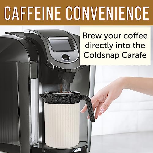 Maplefield Coldsnap Carafe Rapid Beverage Chiller 12.5 oz - Iced Coffee in 60 seconds - Instant Drink Cooler for Coffee, Tea & Cocktails - All-in-one Insulated Iced Coffee Maker and Carafe