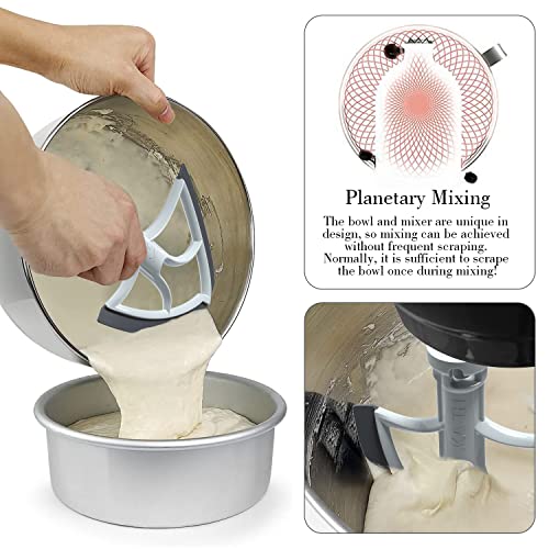 4.5-5 Quart Flex Edge Beater For KitchenAid Tilt-Head Stand Mixer, Kitchen Aid Mixers Accessories with Scraper, Kitchen Aid Attachments For Mixer