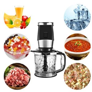 Blender for Shakes and Smoothies,3 in 1 Nutri Blender and Food Processor Combo,Ice Smoothies Maker,Mixer Blender/Chopper/Grinder with 19-oz Portable Bottle,1.5L Chopper Capacity,easy to Clean