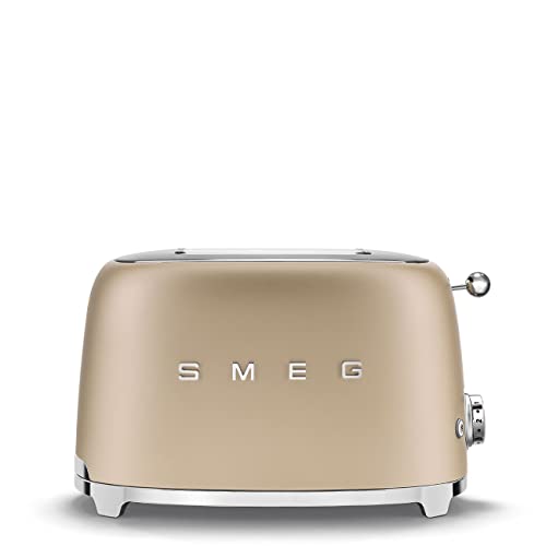 Smeg 2-Slice Toaster Matte Champagne