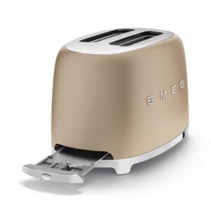 Smeg 2-Slice Toaster Matte Champagne