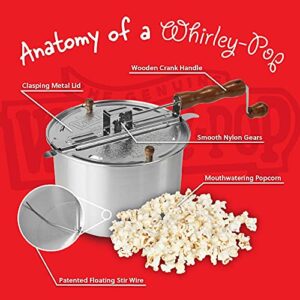 Original Whirley-Pop Popcorn Popper - Nylon Gear - Red