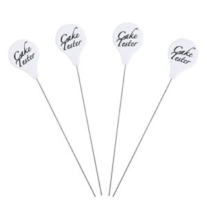 4 pcs stainless steel cake tester reusable metal cake probe cake testing needle home bakery muffin bread cake tester probe skewer pin needle