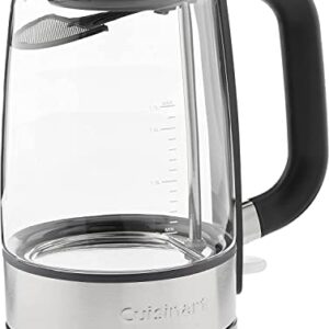 Cuisinart GK-17 ViewPro Cordless Electric Kettle, 1.7-Liter Capacity with 1500-Watts of Power, Stainless Steel/Glass