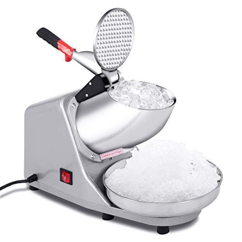 Goplus® Electric Ice Crusher, Ice Shaver Machine, Snow Cone Maker, Shaved Ice Machine, 143 Lbs