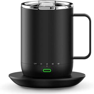 vsitoo s3pro temperature control smart mug 2 with lid, self heating coffee mug 14 oz, 90 min battery life - app & manual controlled heated coffee mug - improved design - gifts for coffee lovers