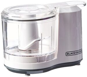 black+decker one-touch hc150w 1.5-cup electric food chopper, white