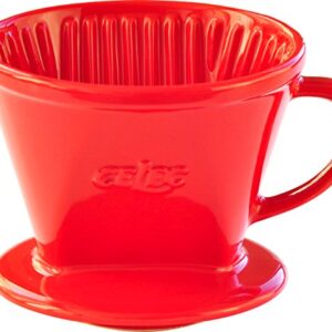 Serec DCP-60 Coffee Dripper and Pot, Red, 1 Pair