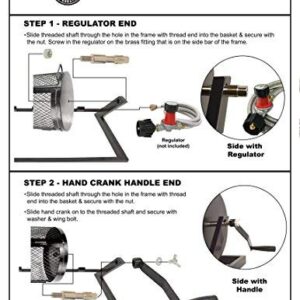 5 Burner Hatch Chile Roaster Propane Roaster Drum; Regulator CR-BARBACOA-1