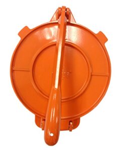 imusa usa aluminum tortilla press 8-inch, orange