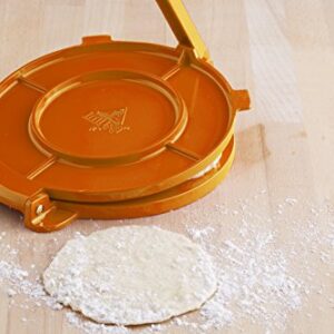 IMUSA USA Aluminum Tortilla Press 8-Inch, Orange