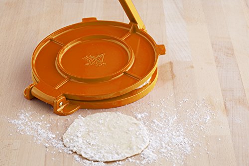 IMUSA USA Aluminum Tortilla Press 8-Inch, Orange