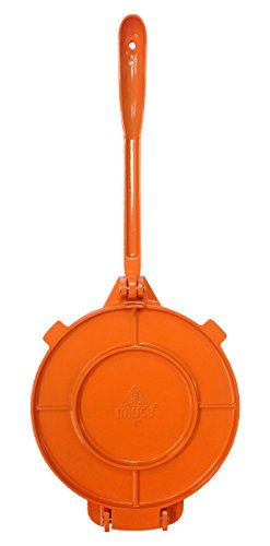 IMUSA USA Aluminum Tortilla Press 8-Inch, Orange