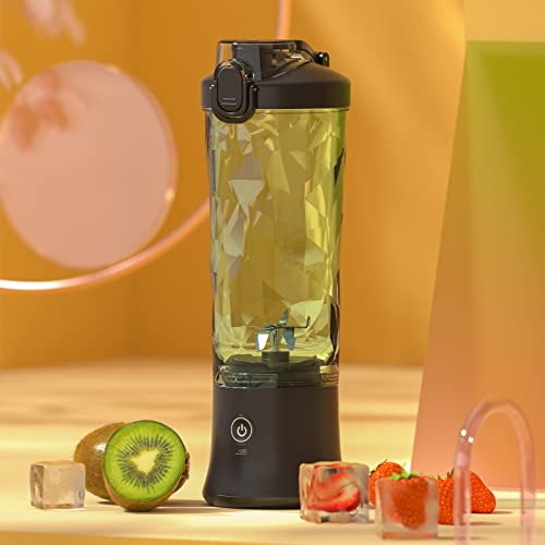 Portable Blender, Personal Size Blender for Shakes and Smoothies with 6 Blade Mini Blender 20 Oz for Kitchen,Home,Travel