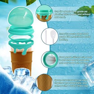 Slushie Maker Cup, TIKTOK Slushy Cup Magic Quick Frozen Smoothies Cup, 500ml Slushie Cup Homemade Milk Shake Ice Cream Maker Cooling Cup DIY for Family (Coffee)