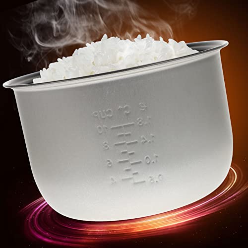 Healeved Rice Cooker 10 Cup Rice Cooker Inner Pot Rice Cooker Replace Liner Nonstick Cooking Pot Inner，4.5Qt Aroma Rice Cooker