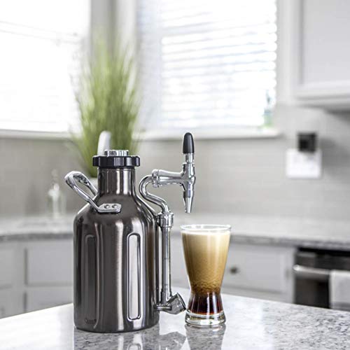 GrowlerWerks uKeg Nitro Cold Brew Coffee Maker, 50 oz, Black Chrome