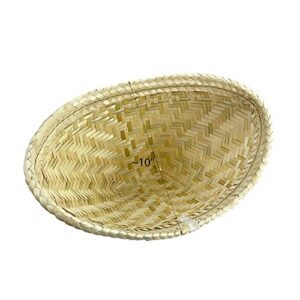 PANWA Traditional Sticky Rice Cooking Basket - “NATURAL SCENTED” - Handcrafted THAI Bamboo Wing Design, Medium Size with 24x24 Inch Cheesecloth Wrap Included