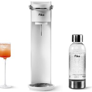 Fika Carbonator Pro - High Performance Carbonator/Sparkling Water Maker - Soda Maker and Soda Streaming Machine with BPA-free Carbonating Bottle (Luna White, CO2 NOT Included)