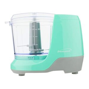 brentwood mc-109bl appliances 1.5-cup mini food chopper (blue)