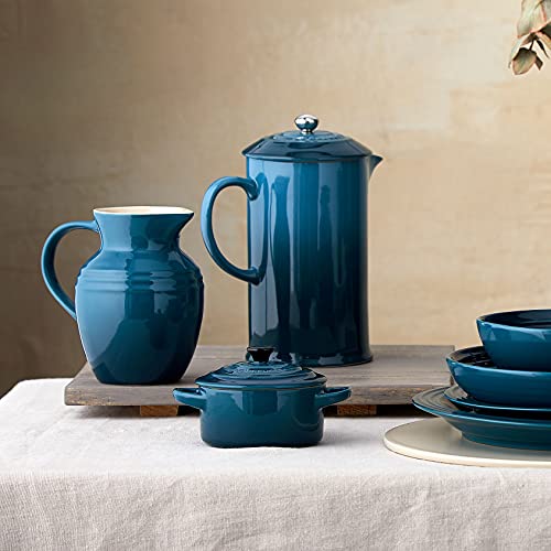 Le Creuset Stoneware French Press, 34 oz., Deep Teal