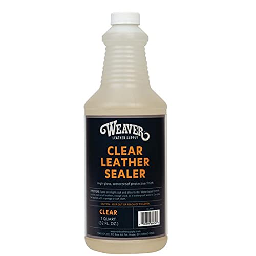 Clear Leather Sealer, Transparent, Quart