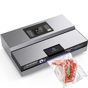 Ecojoy 12" Commercial Vacuum Sealer V9200, 90kPa Continuously Uses 500+ Seals without Stoping, 7 Modes Double Pump Stainless Steel Sealer Machine for Food Storage and Sous Vide