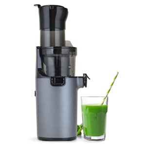 Shine SJX-1 Easy Cold Press Juicer with XL Feed Chute and Compact Body, Gray