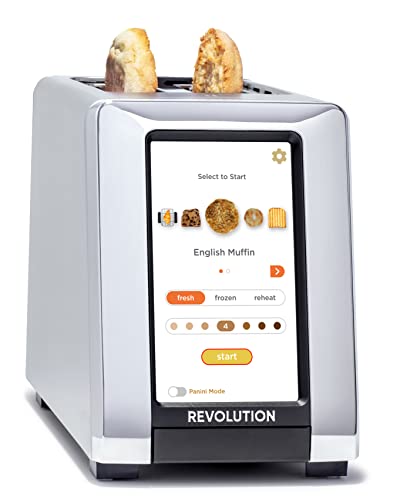 Revolution R180S Touchscreen Toaster with Patented InstaGLO® Technology – Stainless Steel/Chrome, plus Panini Mode