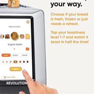 Revolution R180S Touchscreen Toaster with Patented InstaGLO® Technology – Stainless Steel/Chrome, plus Panini Mode