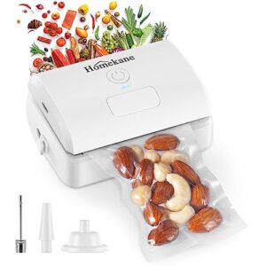 mini vacuum sealer machine homekane, rechargeable portable food vacuum sealer with cutter,bag sealer quick heat vacuum sealer machine, food sealer for snack plastic bags food storage