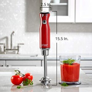 Russell Hobbs HB3100RDR Retro Style Immersion Blender, 1.0L Capacity Beaker, Red