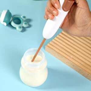 DOOBAANN Handheld Electric Baby Formula Mixer,Handheld Drink Mixer (White)