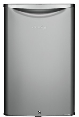 Danby DAR044A6DDB Contemporary Classic 4.4 Cu.Ft. Mini Fridge, Compact Refrigerator for Bedroom, Living Room, Bar, Dorm, Kitchen, Office, E-Star in Silver, 3 Sq Ft