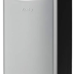 Danby DAR044A6DDB Contemporary Classic 4.4 Cu.Ft. Mini Fridge, Compact Refrigerator for Bedroom, Living Room, Bar, Dorm, Kitchen, Office, E-Star in Silver, 3 Sq Ft