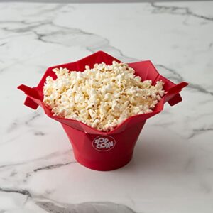 Chef'n PopTop Microwave Popcorn Popper (Cherry)