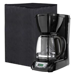 pasonika coffee maker cover, dustproof appliances cover, black