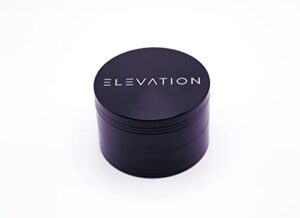 elevation medium 2.5" 4-piece kitchen spice & herb grinder/mill - black