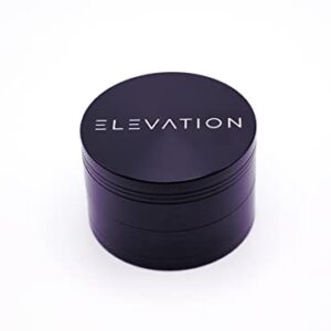 Elevation Medium 2.5" 4-piece Kitchen Spice & Herb Grinder/Mill - Black