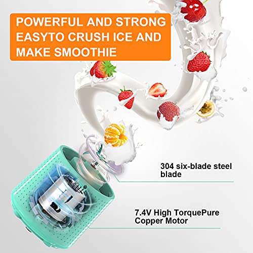 TastLi Portable Blender, Personal Mini Blender for Smoothies, Juice and Shakes (Sky blue)