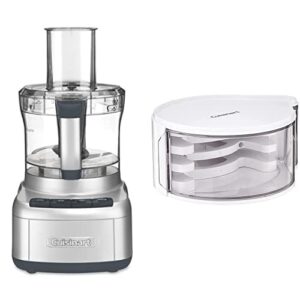 8 cup food processor by cuisinart, 350-watt motor, medium to fine slicing discs, fp-8sv & dlc-dh disc holder, white