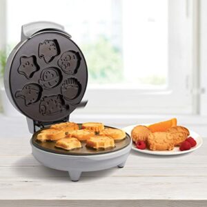 Sea Creature Mini Waffle Maker- Create 7 Different Ocean Animal Shapes in Minutes, Make Breakfast Fun and Cool for Kids & Adults w/ Novelty Aquatic Pancakes - Electric Non-Stick Waffler Iron, Fun Gift