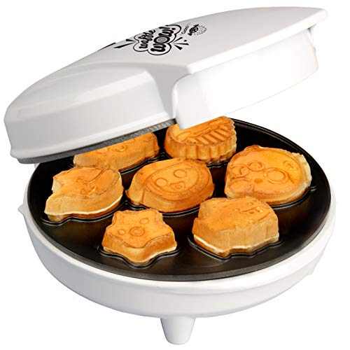 Sea Creature Mini Waffle Maker- Create 7 Different Ocean Animal Shapes in Minutes, Make Breakfast Fun and Cool for Kids & Adults w/ Novelty Aquatic Pancakes - Electric Non-Stick Waffler Iron, Fun Gift