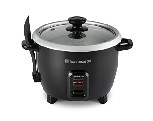 Toastmaster 10-Cup Electric Rice Cooker (5 cups uncooked), Black, TM-101RCCN