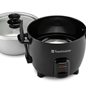 Toastmaster 10-Cup Electric Rice Cooker (5 cups uncooked), Black, TM-101RCCN