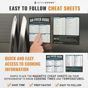 Air Fryer Accessories Compatible with Gowise, Chefman, Cozyna, Insignia, Kalorik, Gourmia, Nuwave®, Paula Deen + More, Air Fryer Rack, Air Fryer Cheat Sheet Guide, Air Fryer Liners and Cleaner Brush