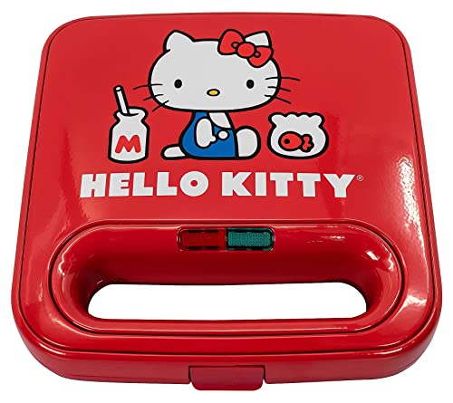 Uncanny Brands Hello Kitty Red Grilled Cheese Maker- Panini Press and Compact Indoor Grill