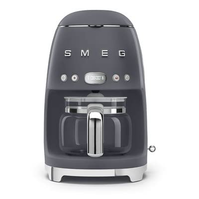 Smeg 50's Retro Style Coffee Maker, Slate Grey DCF02GRUS (Grey)